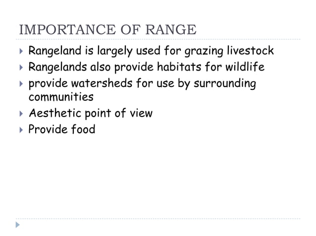 Rangeland Management | PPTX