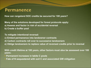 Rangeland Carbon Sequestration In California | PPT | Agriculture ...
