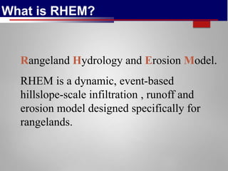 Rangeland hydrology | PPTX