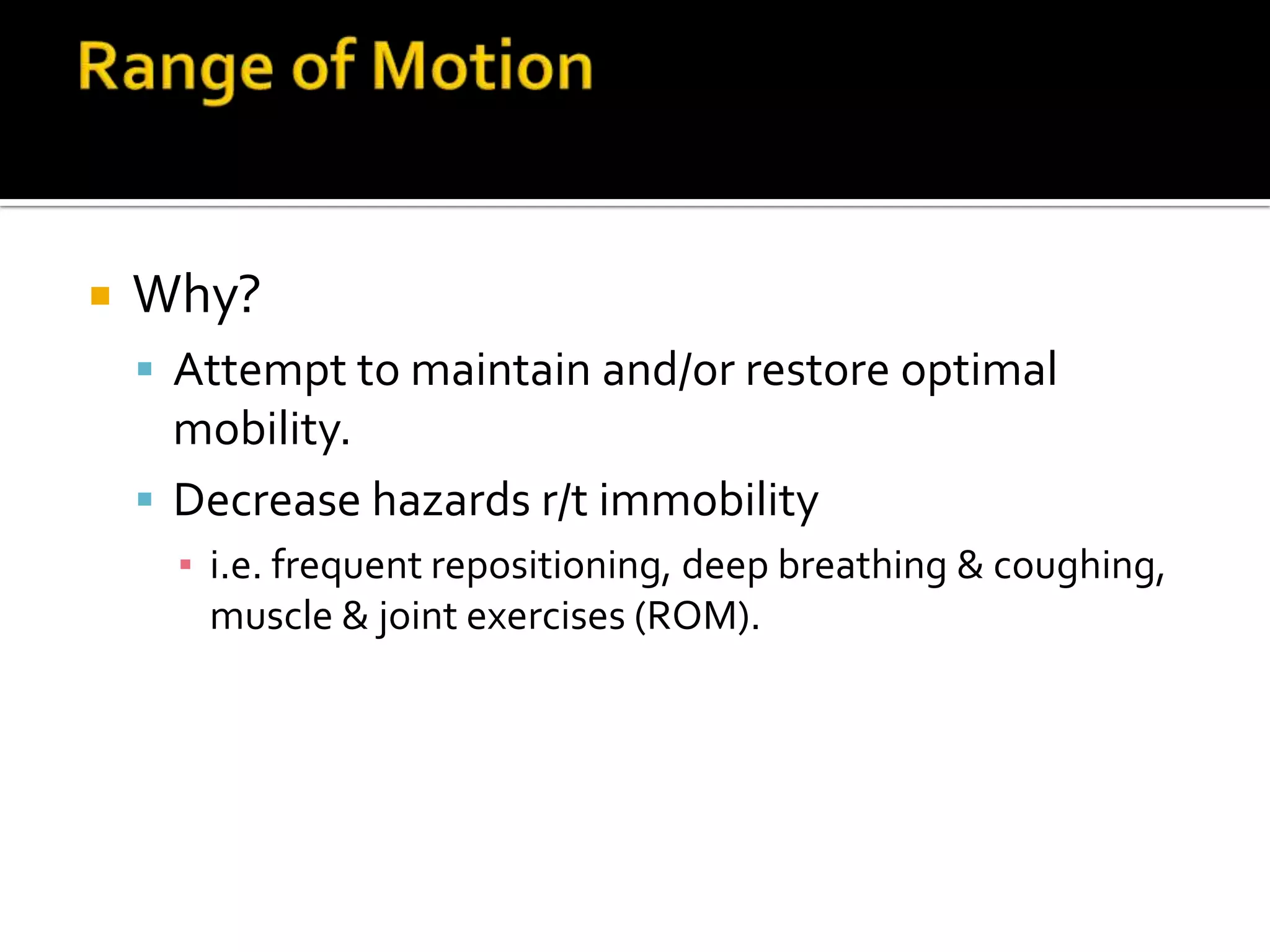 Range of motion | PPTX