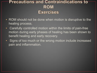 Range of motion chap 3 | PPTX