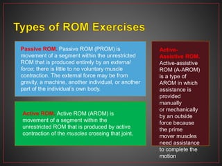 Range of motion chap 3 | PPTX