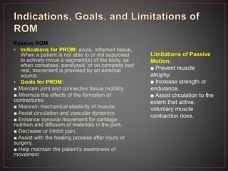 Range of motion chap 3 | PPTX