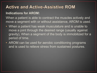 Range of motion chap 3 | PPTX