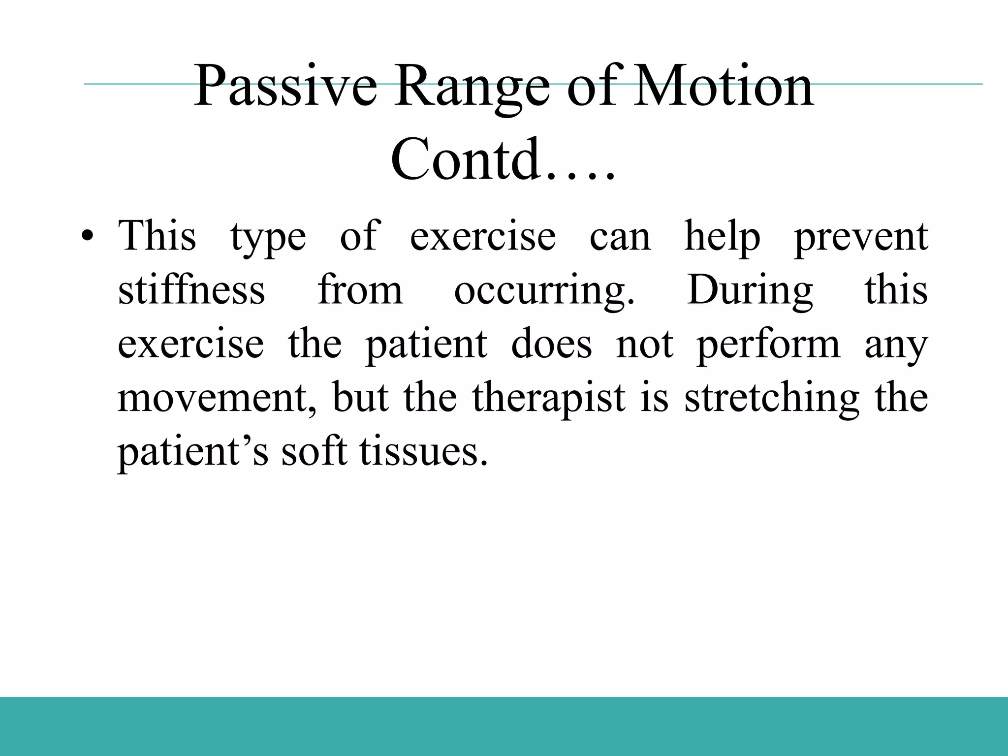Range of motion exercises | PPTX