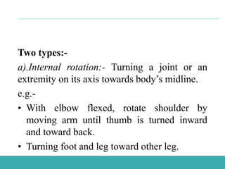 Range of motion exercises | PPTX