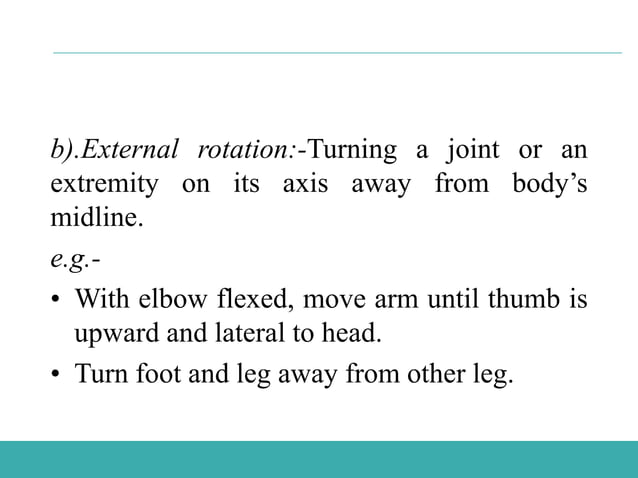 Range of motion exercises | PPTX