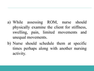 Range of motion exercises | PPTX