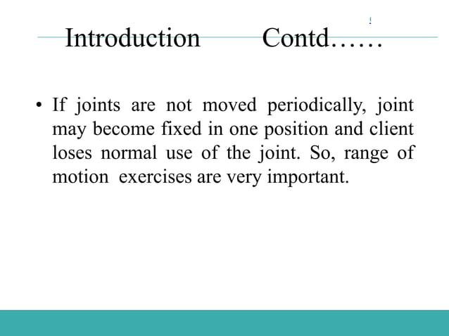 Range of motion exercises | PPTX
