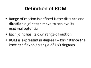 Range of motion in yoga asanas | PPT
