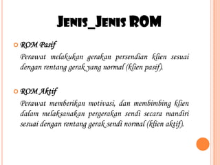 Range Of Motion (ROM) | PPTX