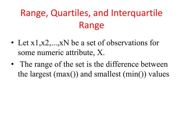 Range, quartiles, and interquartile range | PPTX