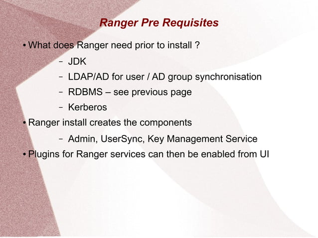 Apache Ranger | PPT