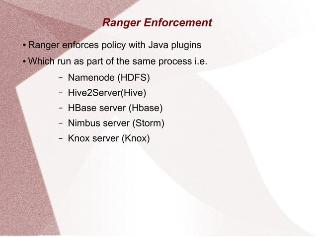 Apache Ranger | PPT