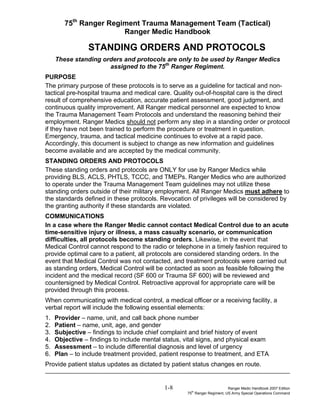 Ranger medical handbook | PDF