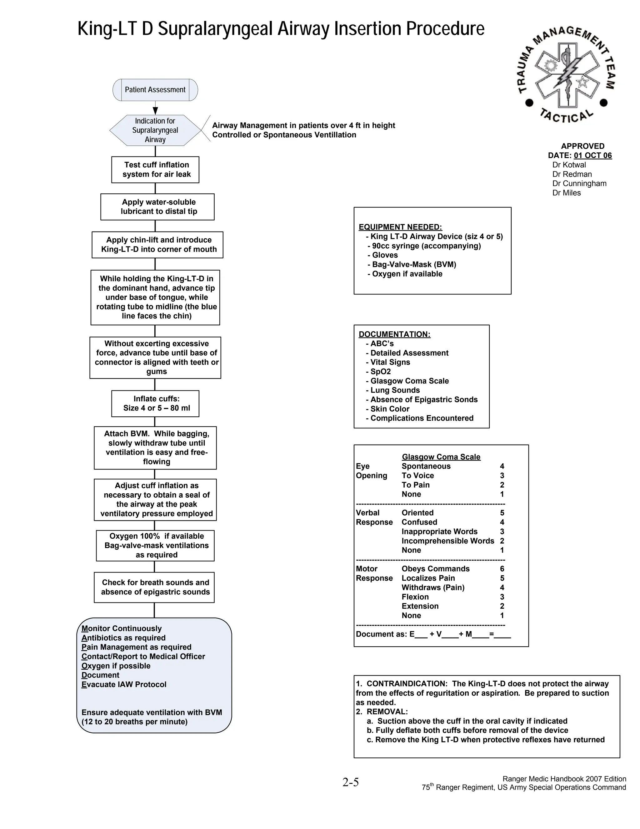 Ranger Medic Handbook 2007 - 75th Ranger Regiment Trauma Management ...