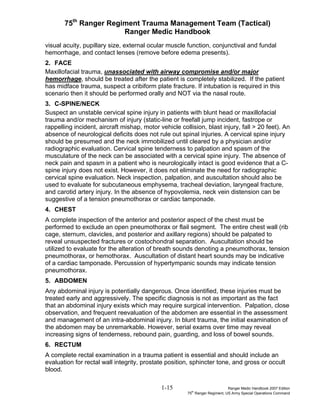 Ranger Medic Handbook 2007 - 75th Ranger Regiment Trauma Management ...
