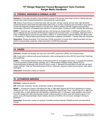 Ranger Medic Handbook 2007 - 75th Ranger Regiment Trauma Management ...