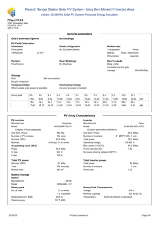 Ranger Station Solar PV Hybrid System - PVsyst Report 2.pdf