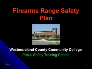 Firearms Range Safety Plan | PPT