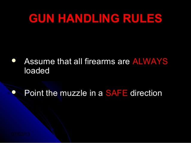 Firearms Range Safety Plan