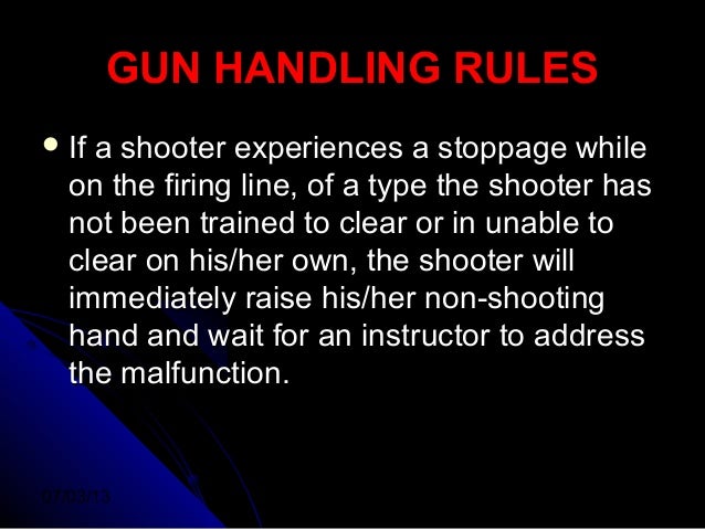 Firearms Range Safety Plan