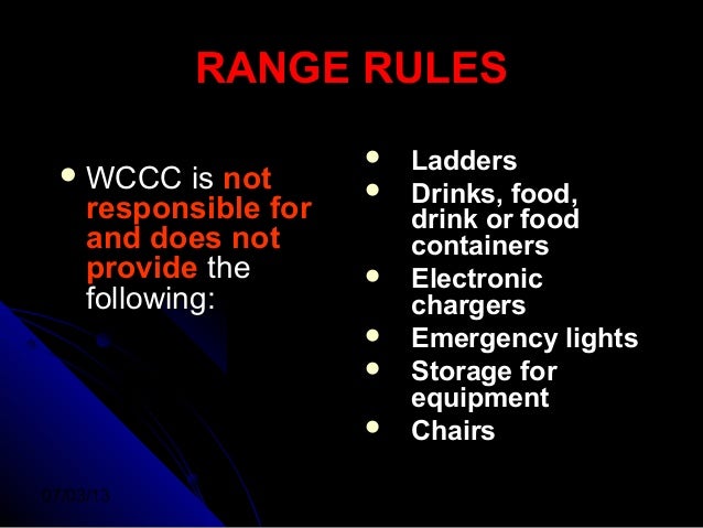 Firearms Range Safety Plan