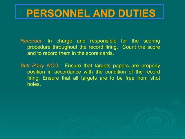 Range Safety Procedure | PPT