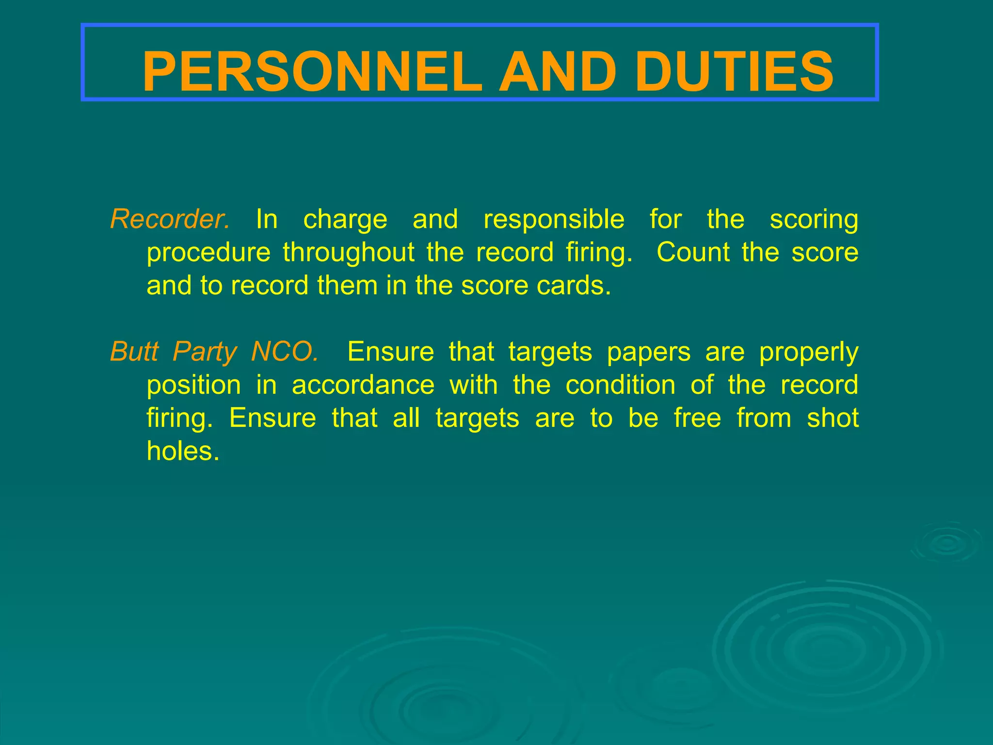 Range Safety Procedure | PPT