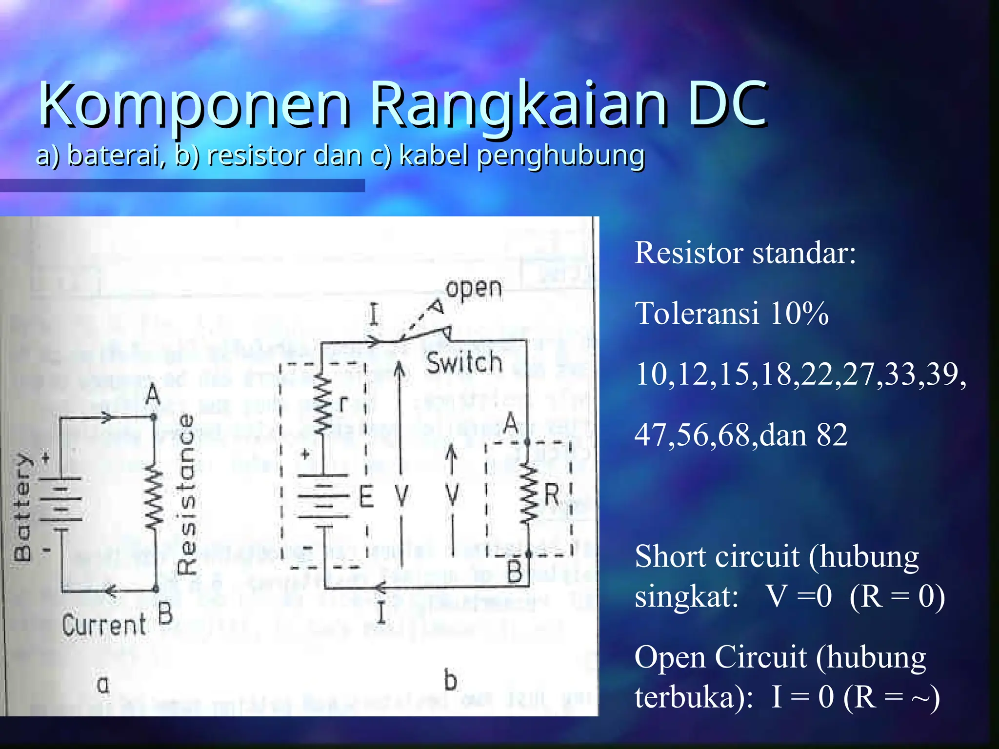 rangkaian-dc yaitu rangkaian listrik pada arus searah.ppt