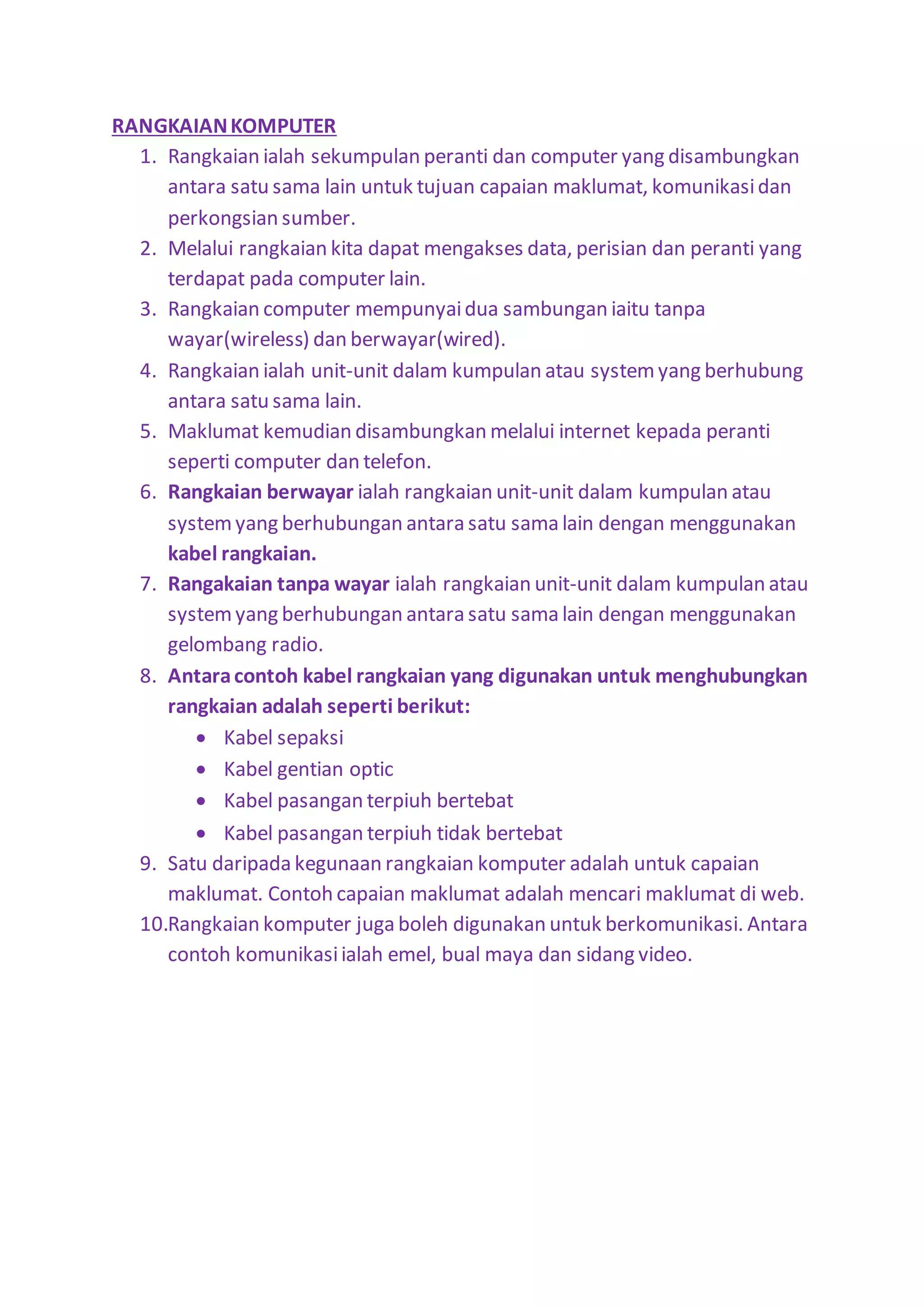 Rangkaian komputer | DOCX