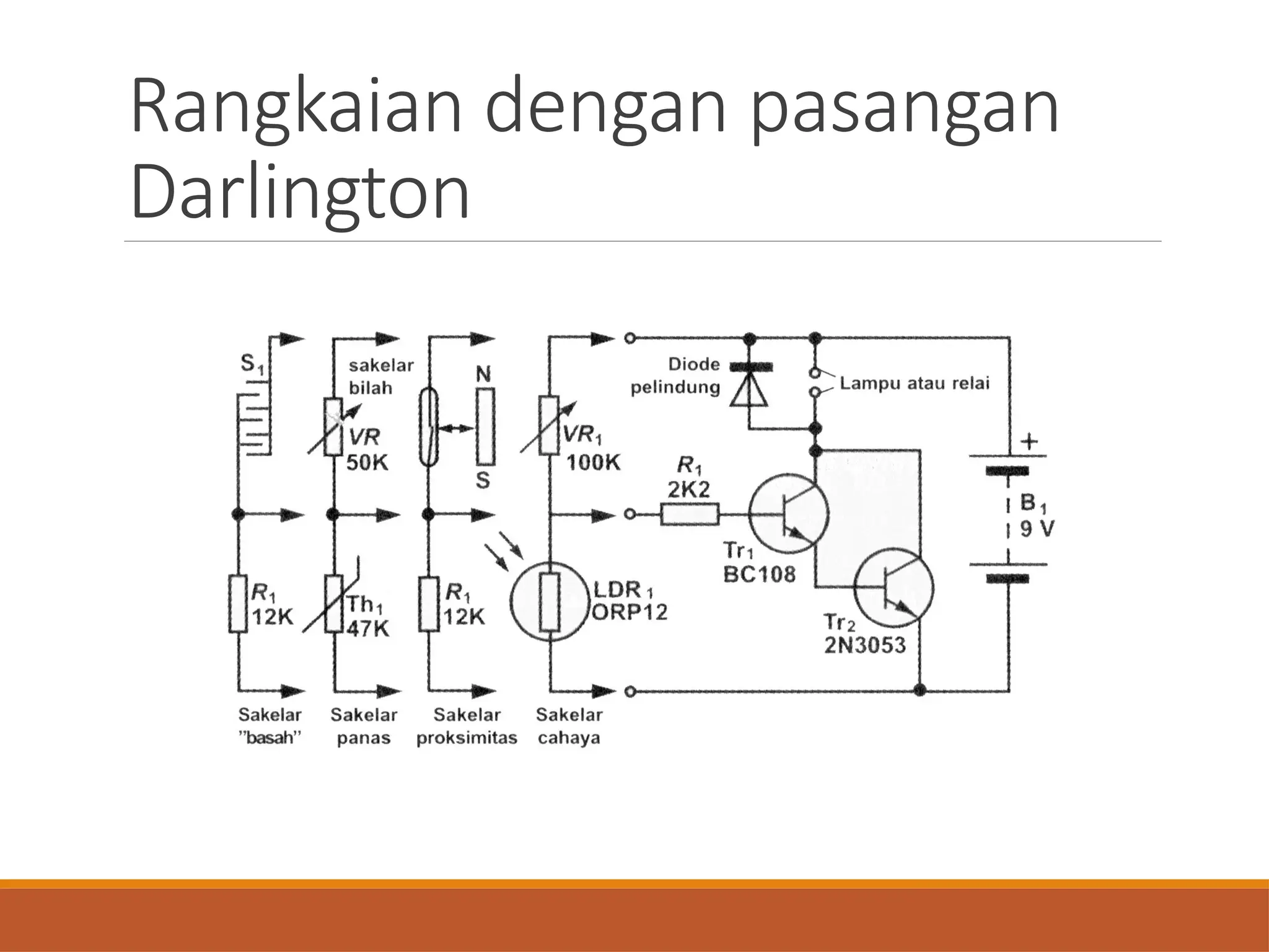 Presentasi contoh rangkaian-saklar-transistor | PPTX