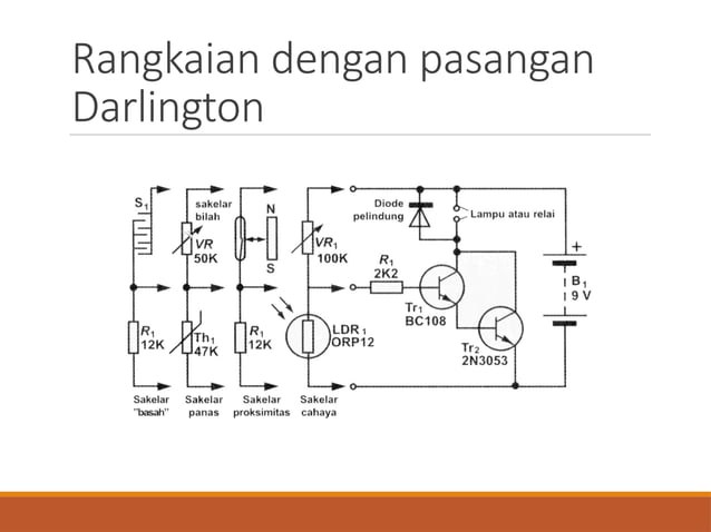 Presentasi contoh rangkaian-saklar-transistor | PPTX