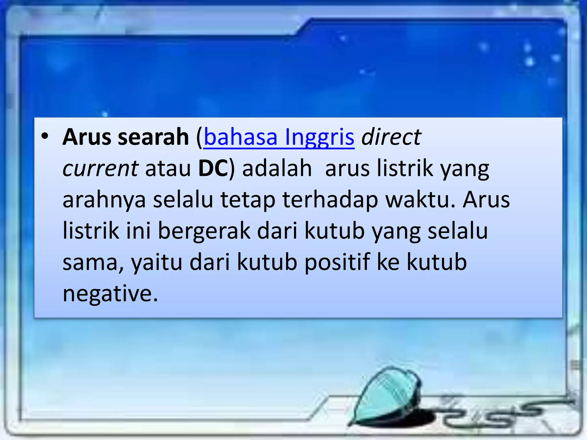 Rangkaian arus searah | PPTX