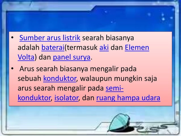 Rangkaian arus searah | PPTX