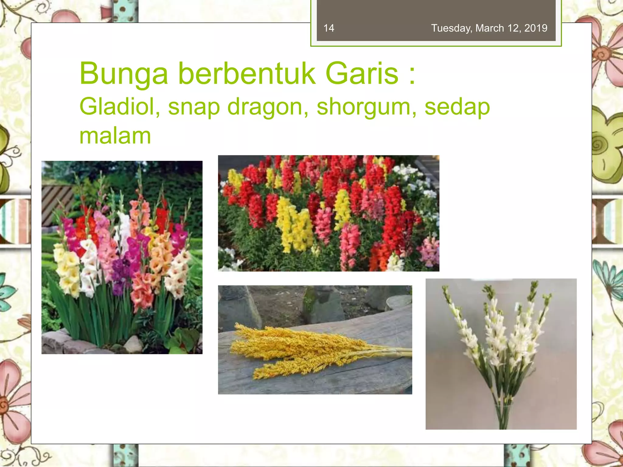 Merangkai bunga / flower arrangement | PPTX