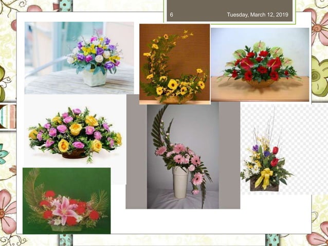 Merangkai bunga / flower arrangement | PPTX