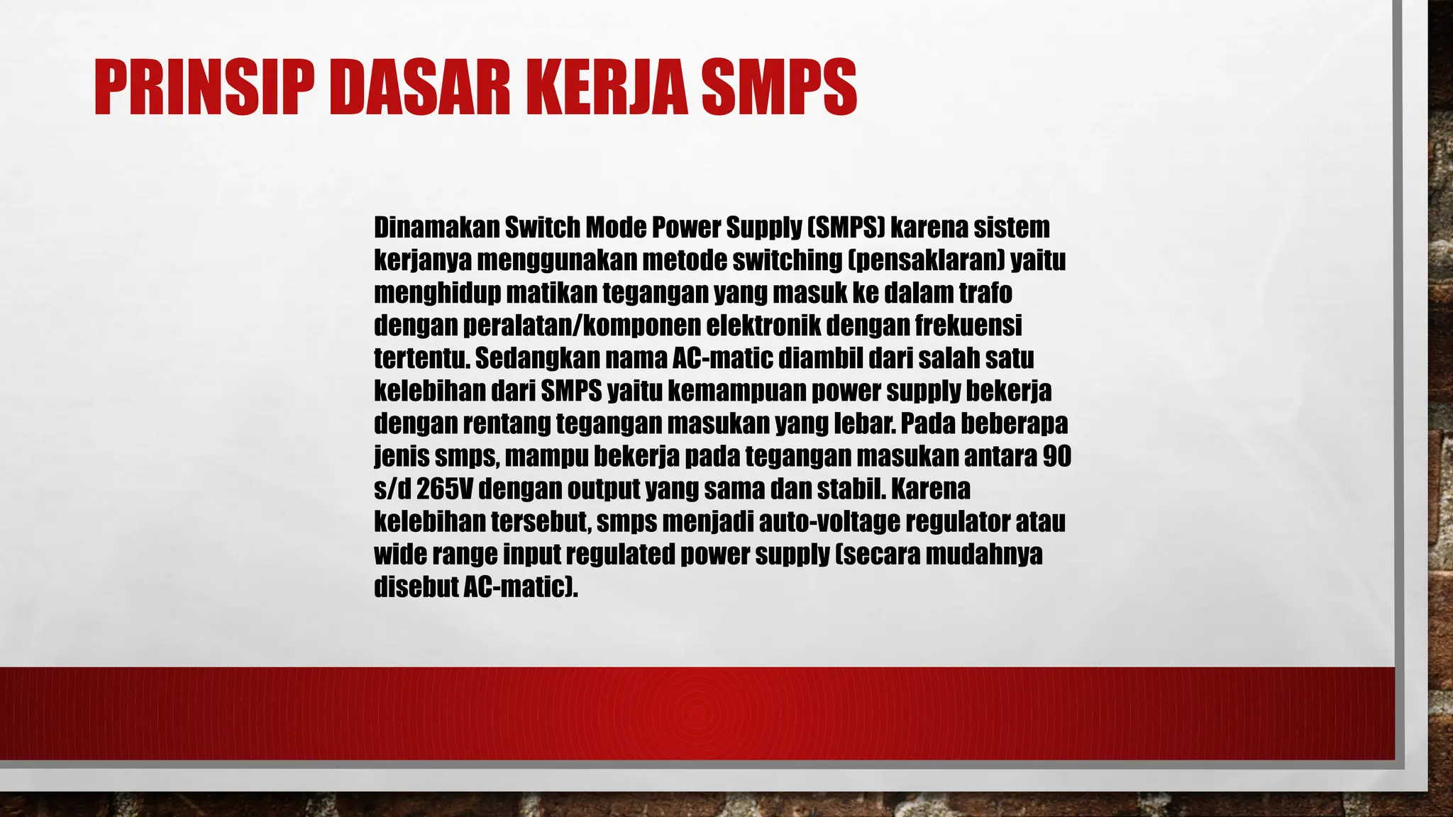 Rangkaian Catu Daya Non Linier (SMPS).pptx