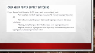 Rangkaian Catu Daya Non Linier (SMPS).pptx