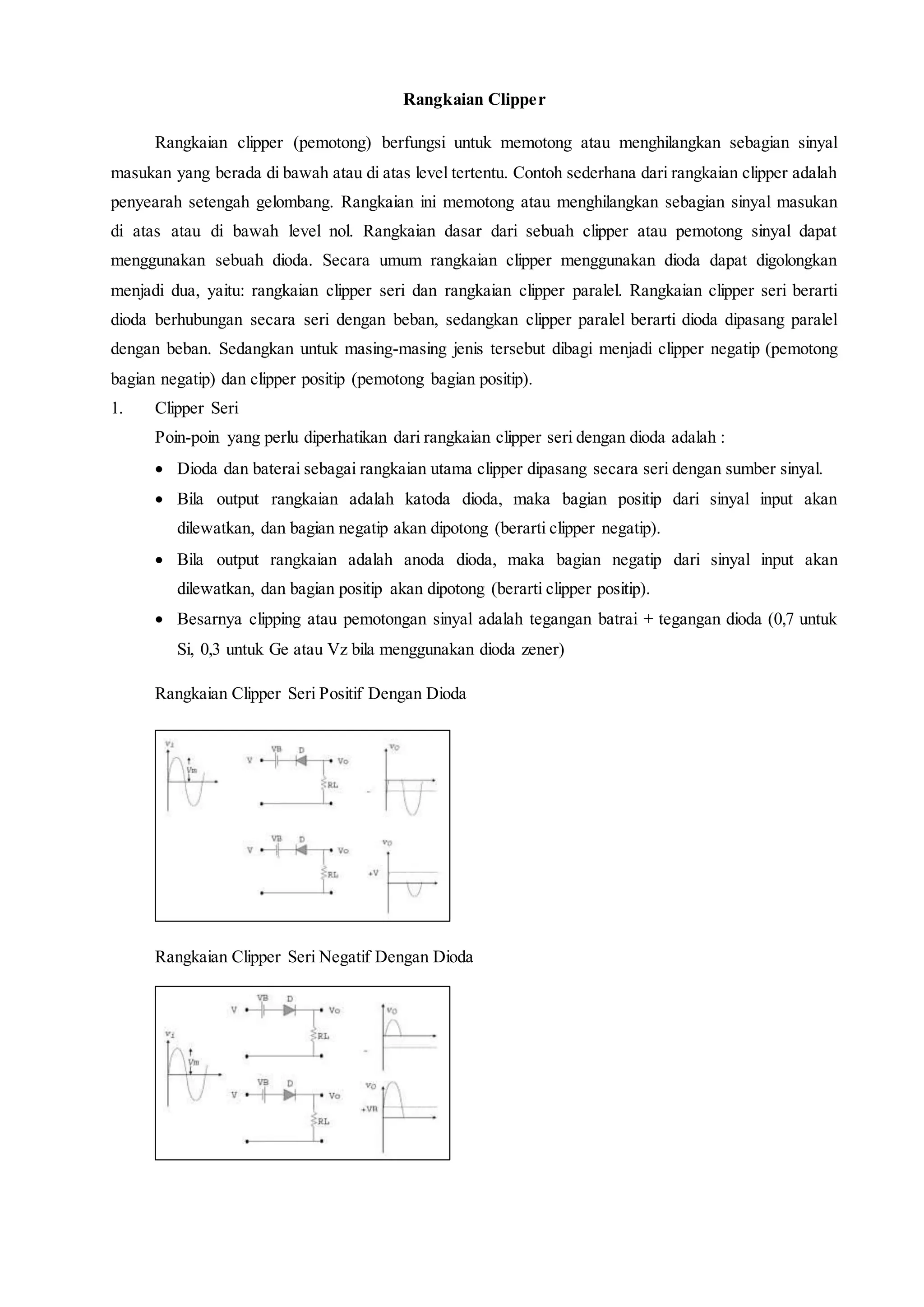 Rangkaian Clipper | DOCX