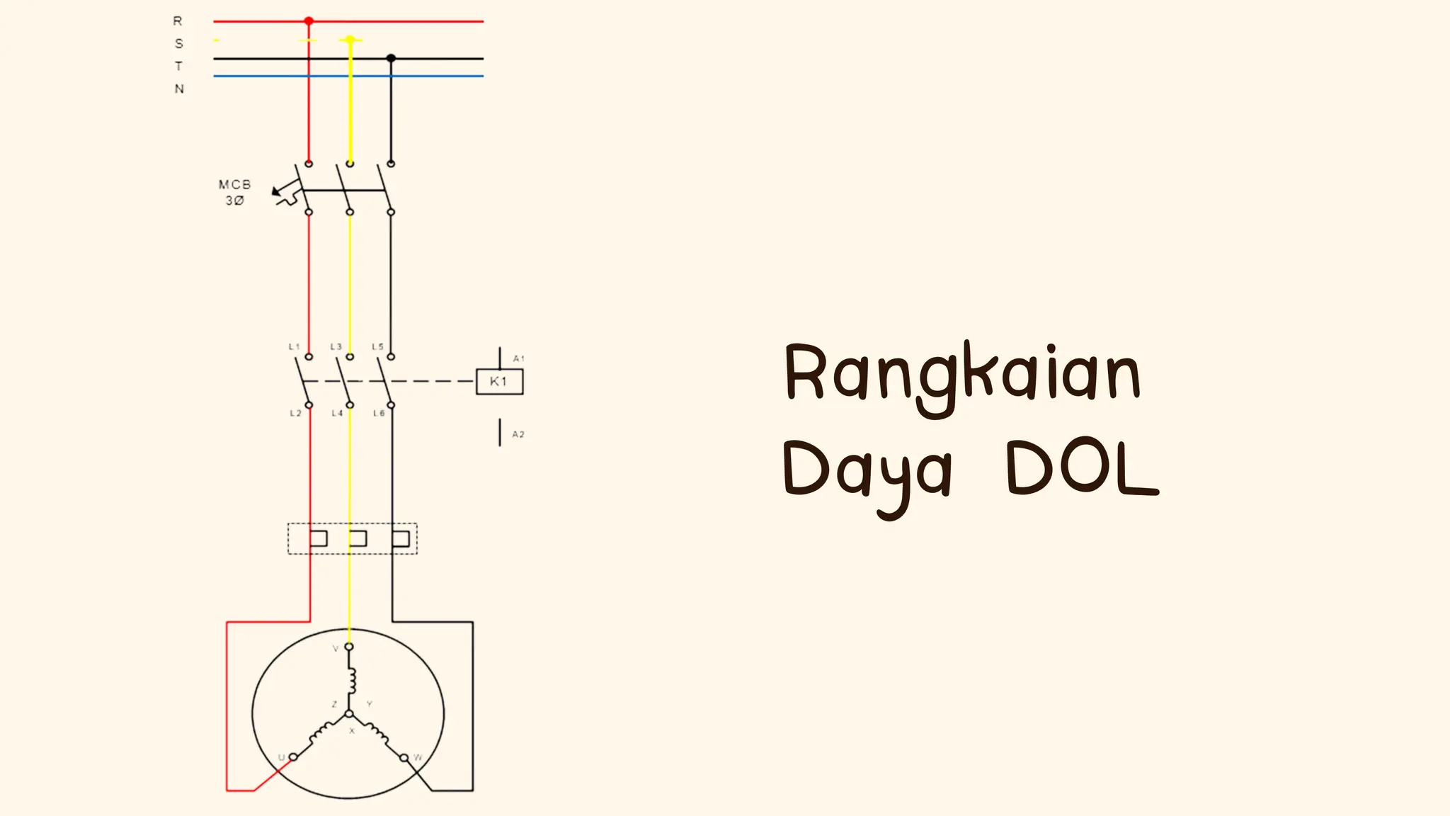 Rangkaian Direct On Line Motor Listrik 3 Fasa | PDF