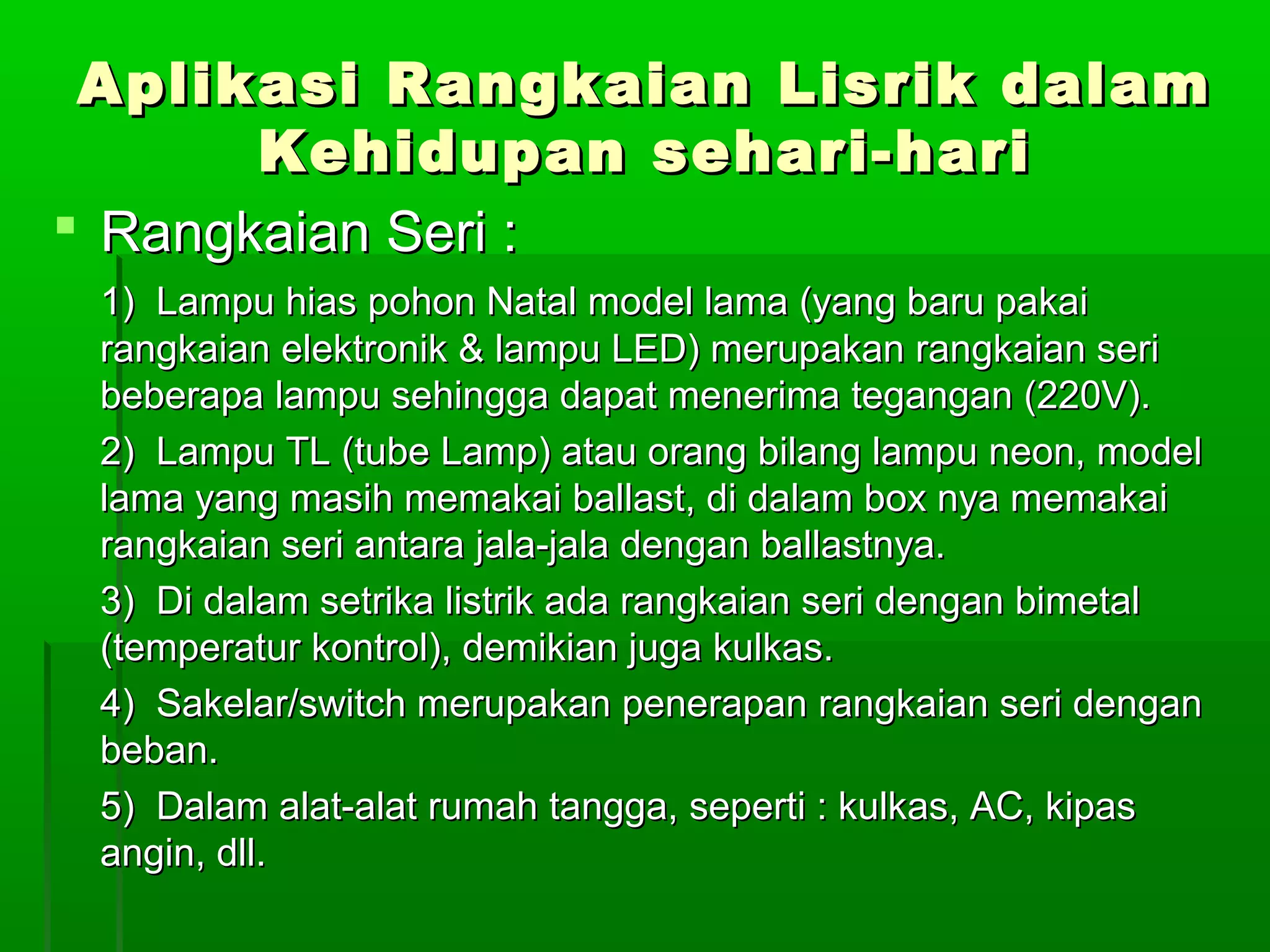 Rangkaian listrik dan daya listrik | PPT
