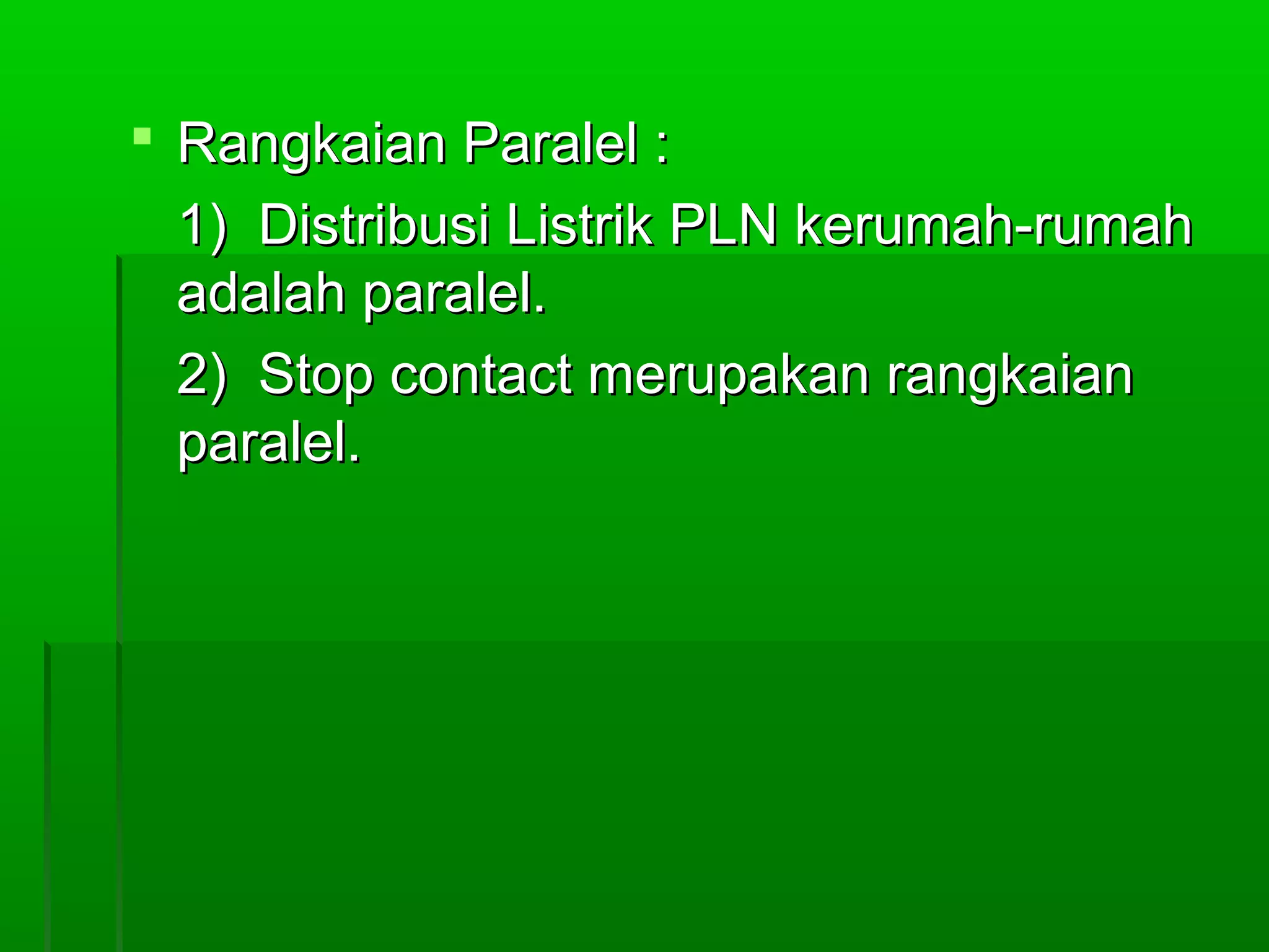Rangkaian listrik dan daya listrik | PPT
