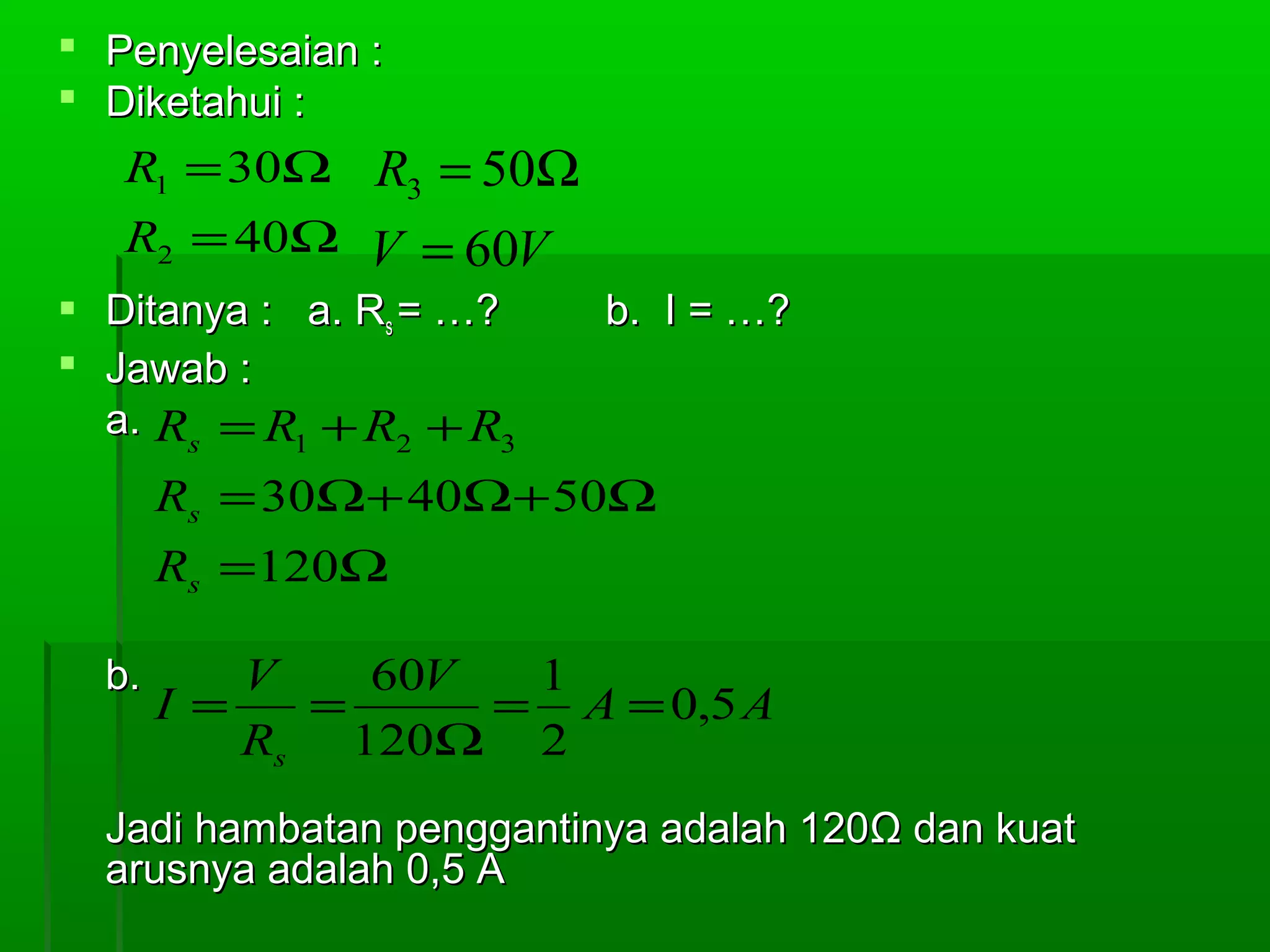 Rangkaian listrik dan daya listrik | PPT