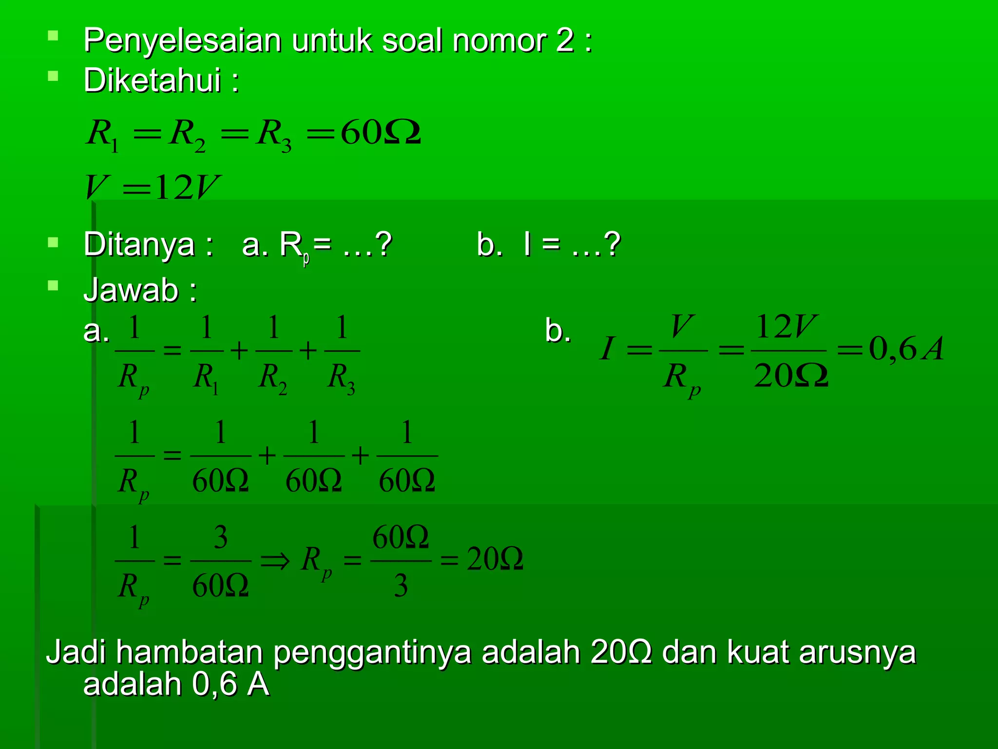 Rangkaian listrik dan daya listrik | PPT
