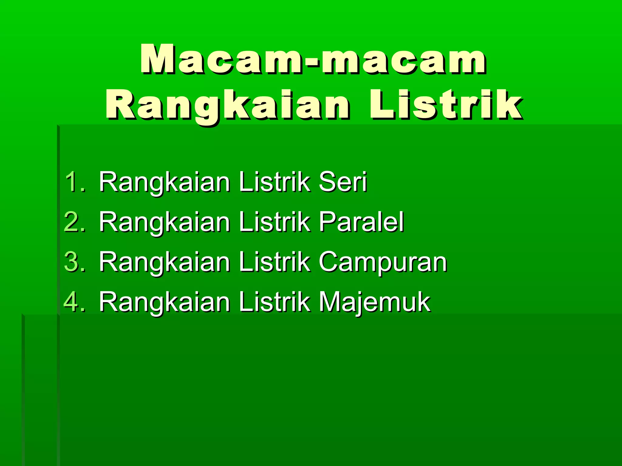 Rangkaian listrik dan daya listrik | PPT
