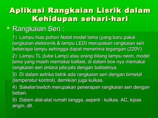 Rangkaian listrik dan daya listrik | PPT
