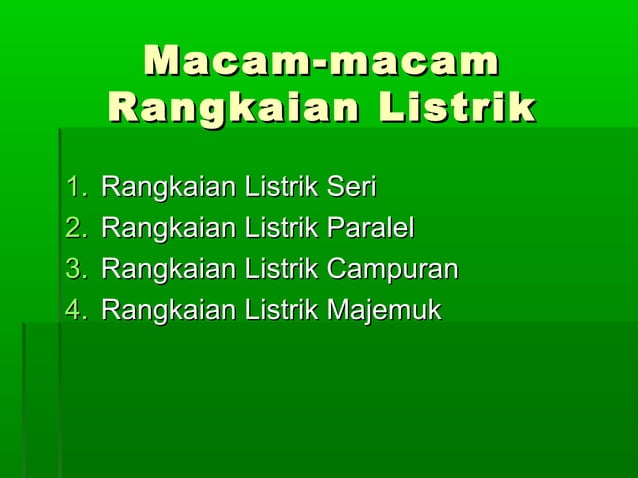 Rangkaian listrik dan daya listrik | PPT
