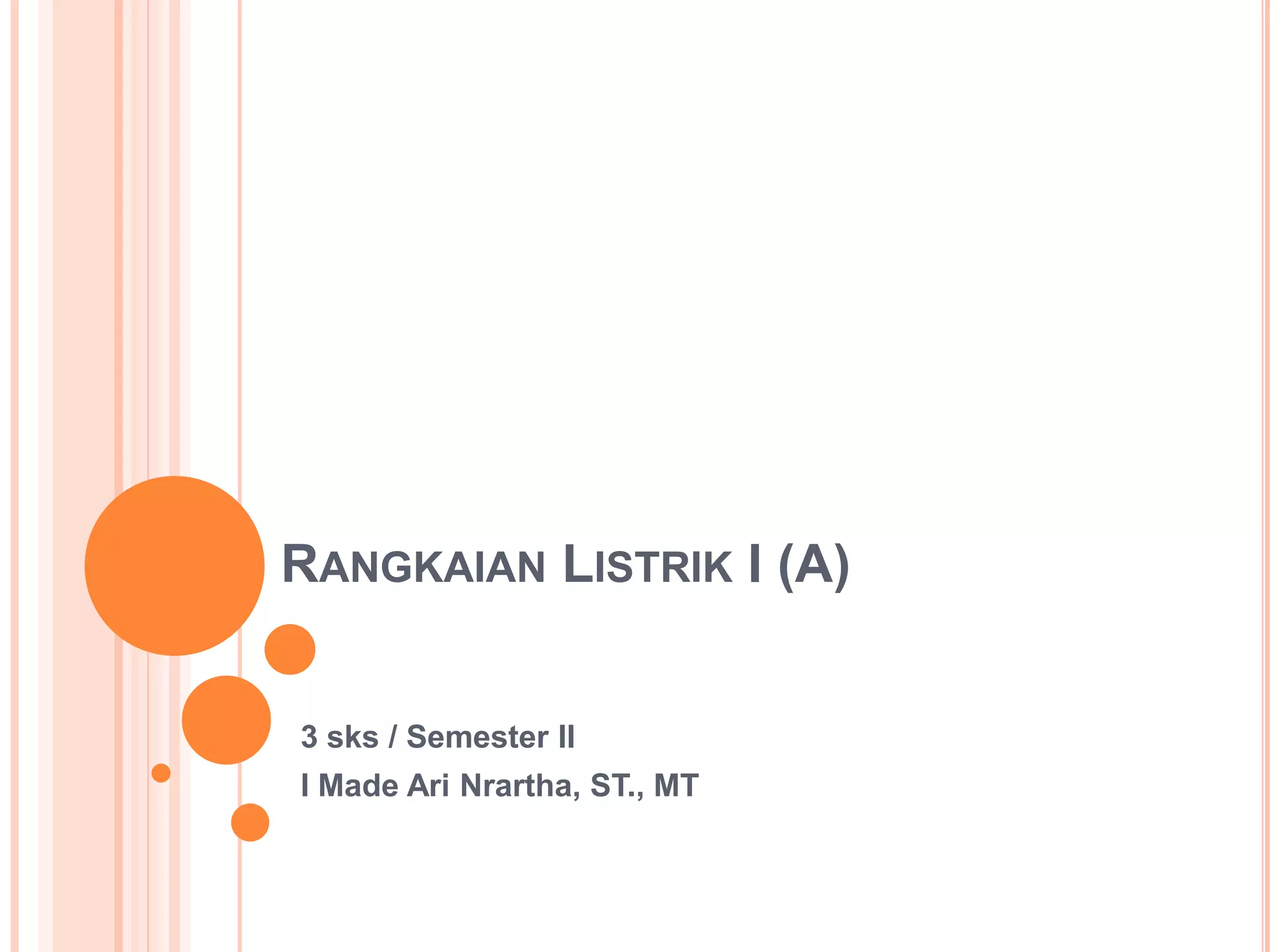 Rangkaian Listrik | PPTX
