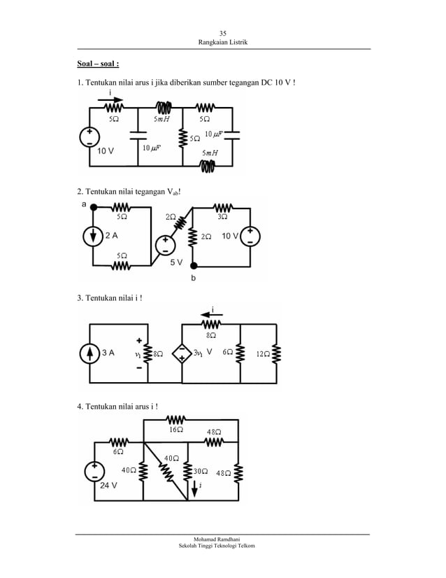 Rangkaian listrik ( revisi) mohamad ramdhani | PDF